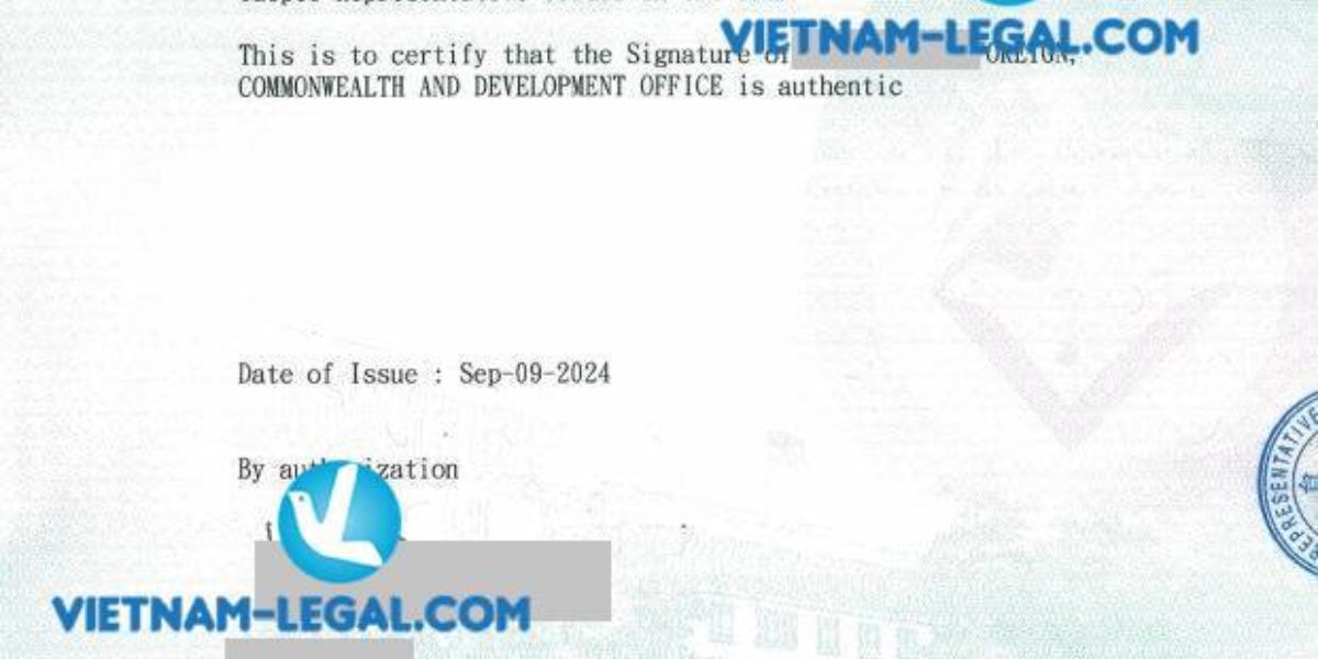 Results of consular legalization for documents issued in the UK (Degree ...