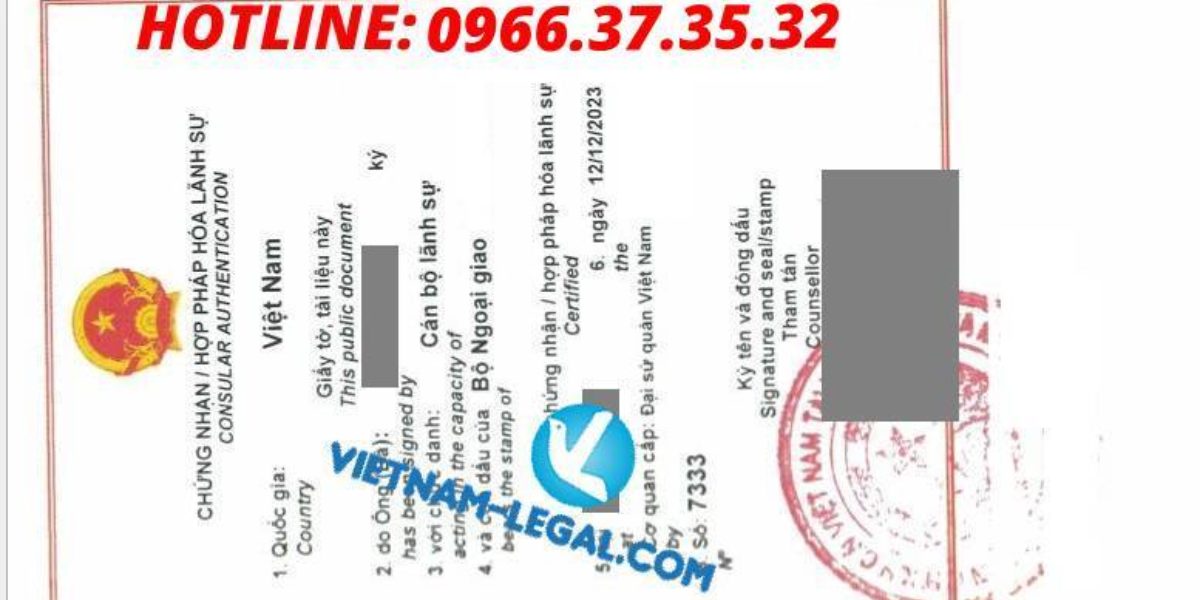 Legalization result of Marriage Certificate issued from Trinidad & Tobago for use in Vietnam on ...