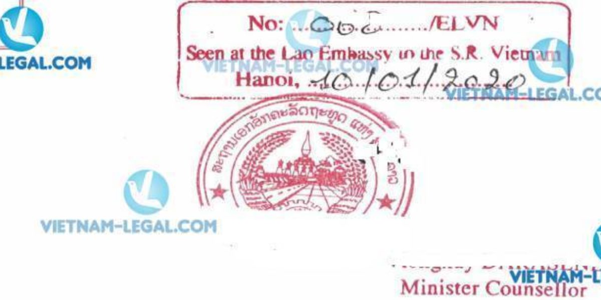 Consular Legalization of Vietnamese Documents for Use in Laos ...