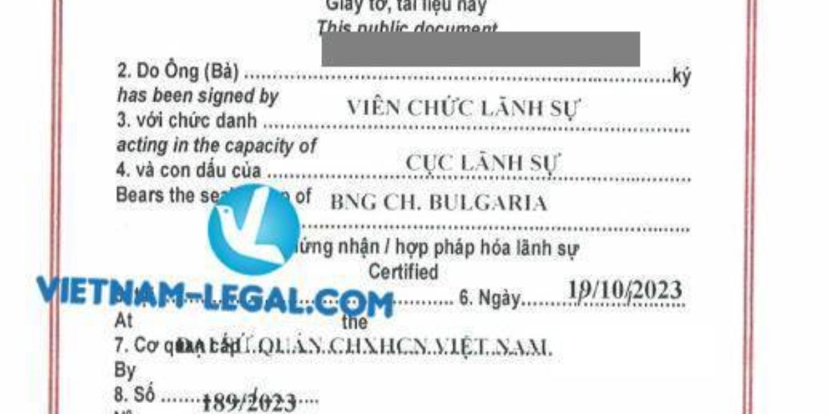Consular legalization documents of Bulgaria - legalization