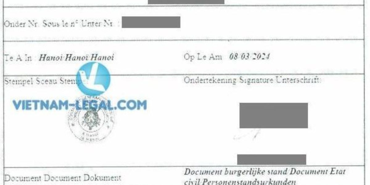 Consular Authentication of Vietnamese Documents for Use in Belgium ...